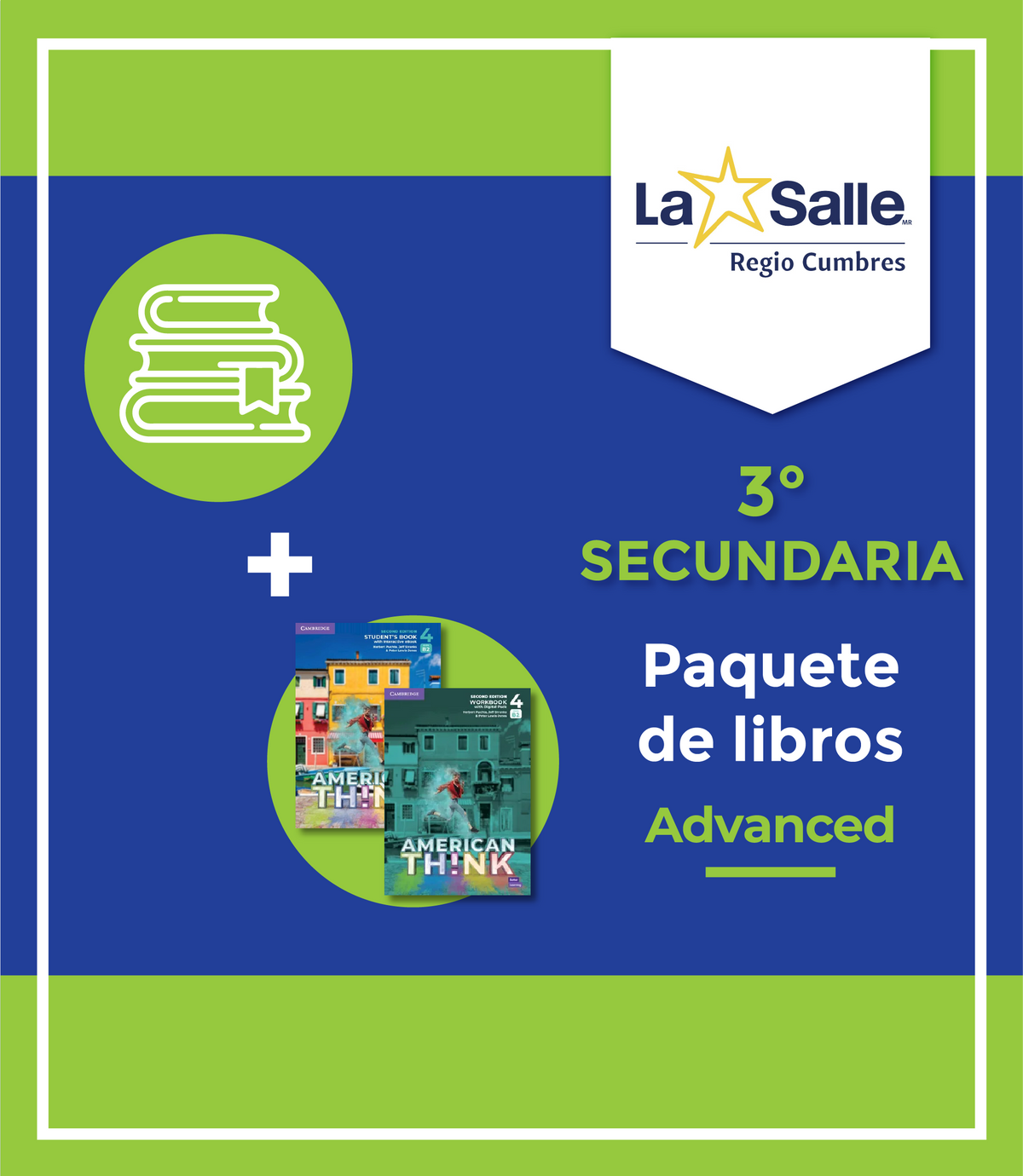 IR CUMBRES: Paquete de Libros 3ero Secundaria Advanced (American Think ...